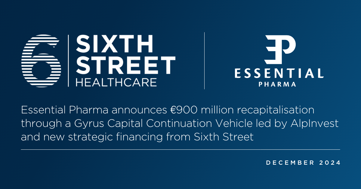 Essential Pharma announces €900 million recapitalisation through a ...
